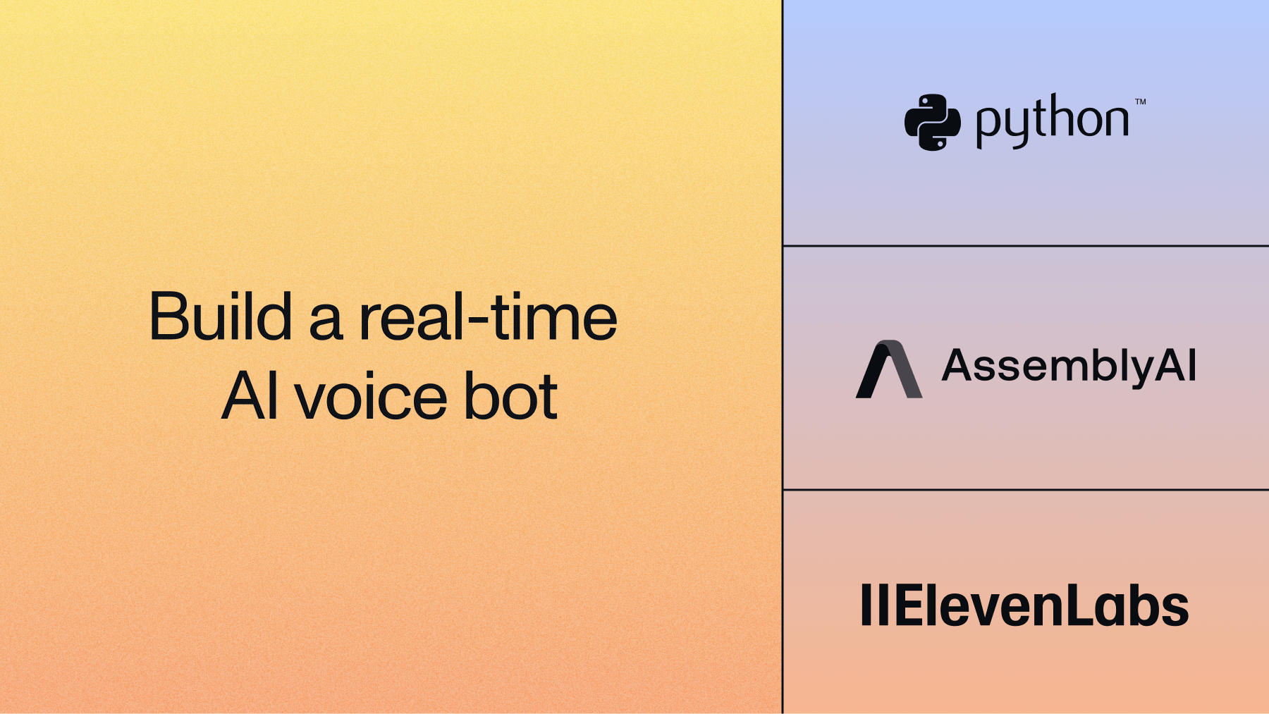Build a real-time AI voice bot using Python, AssemblyAI, and ElevenLabs